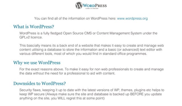 Wordpress 101 - The Basics by Jack Davenport | PDF | Web Development | Internet