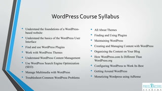 Wordpress -Training course | PPTX