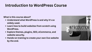 Master WordPress: Complete Website Building Course for Beginners | PPT