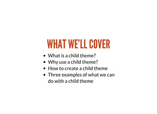 WordPress Child Themes | PPT