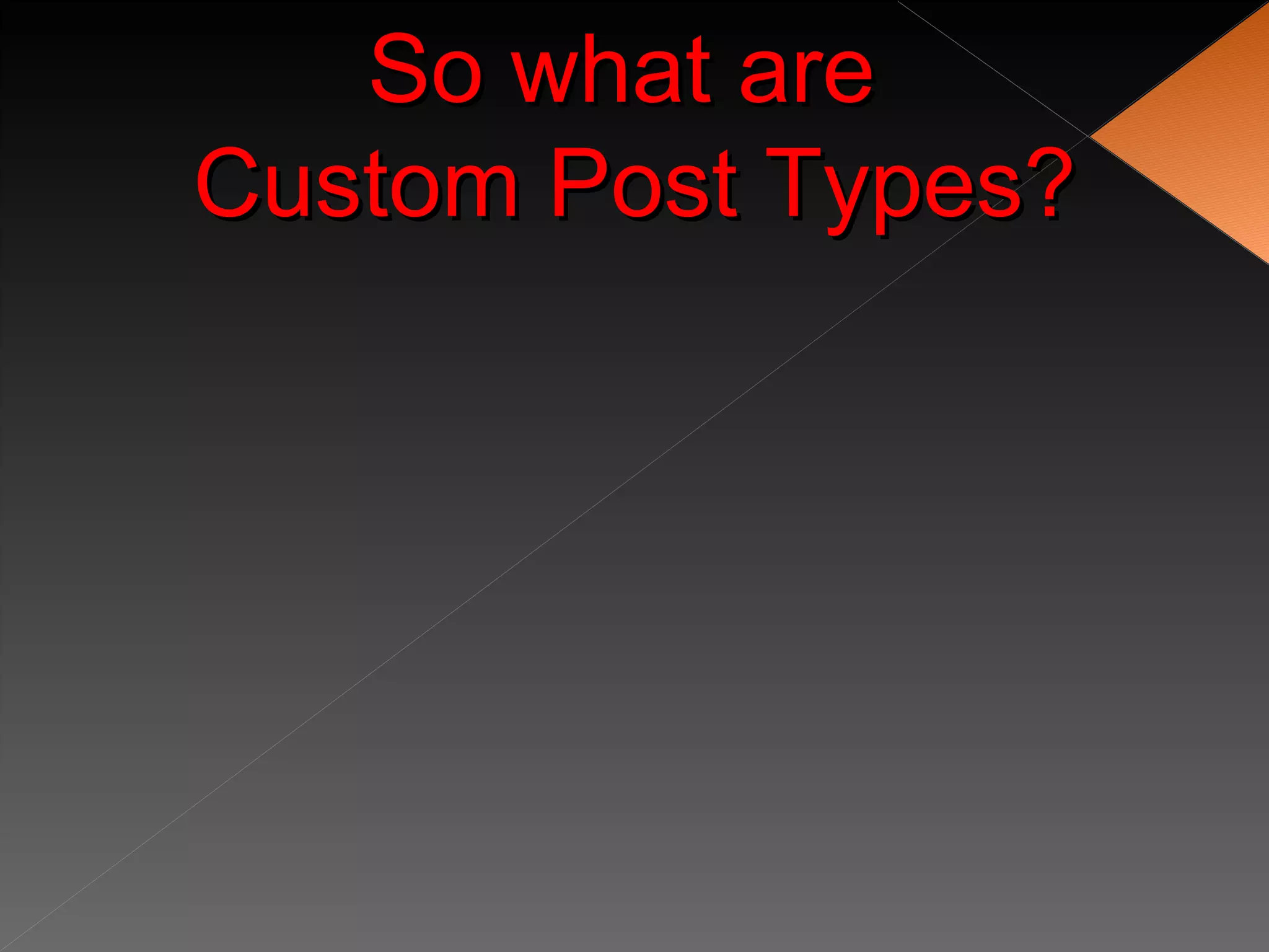 Custom Post Types and Taxonomies in WordPress | PPT | Web Development ...
