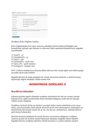 Wordpress dersleri | PDF
