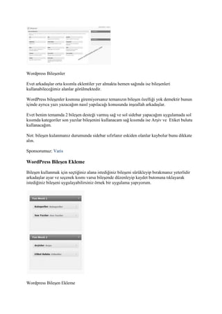 Wordpress dersleri | PDF