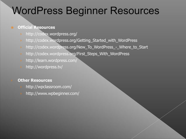 WordPress for Beginners | PPT