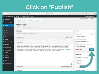 Wordpress CMS tutorial and guide manual | PDF