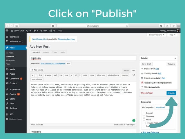 Wordpress CMS tutorial and guide manual | PDF | Internet for Beginners ...