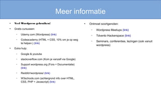 Aan de slag met Wordpress | ODP