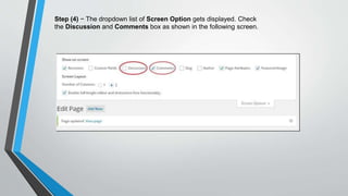 Word press add comments | PPT