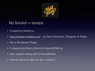 Wordpress and Isotope | PDF | Web Development | Internet