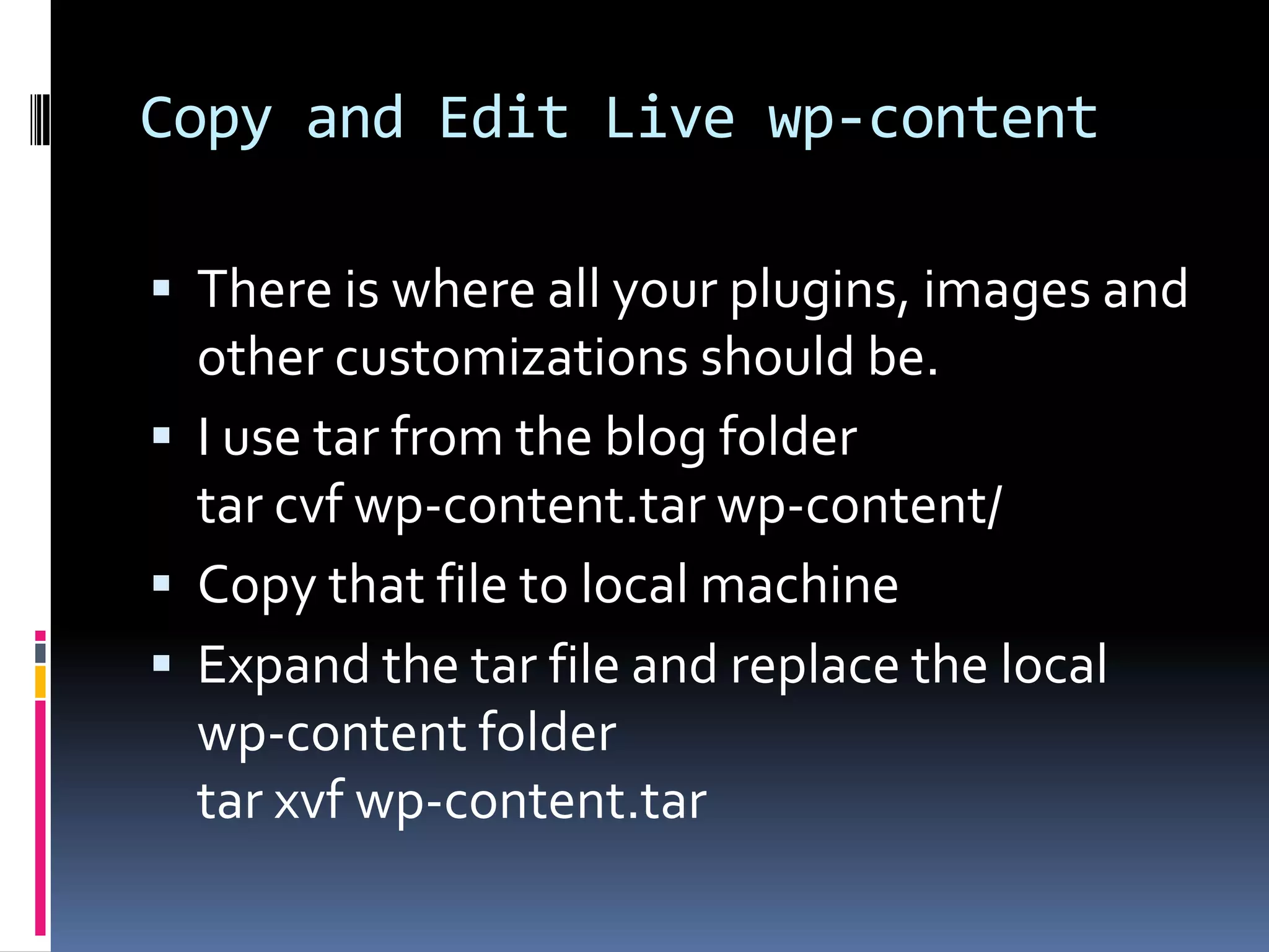 WordPress and MAMP | PPT