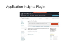 Word press linked to application insights | PPT