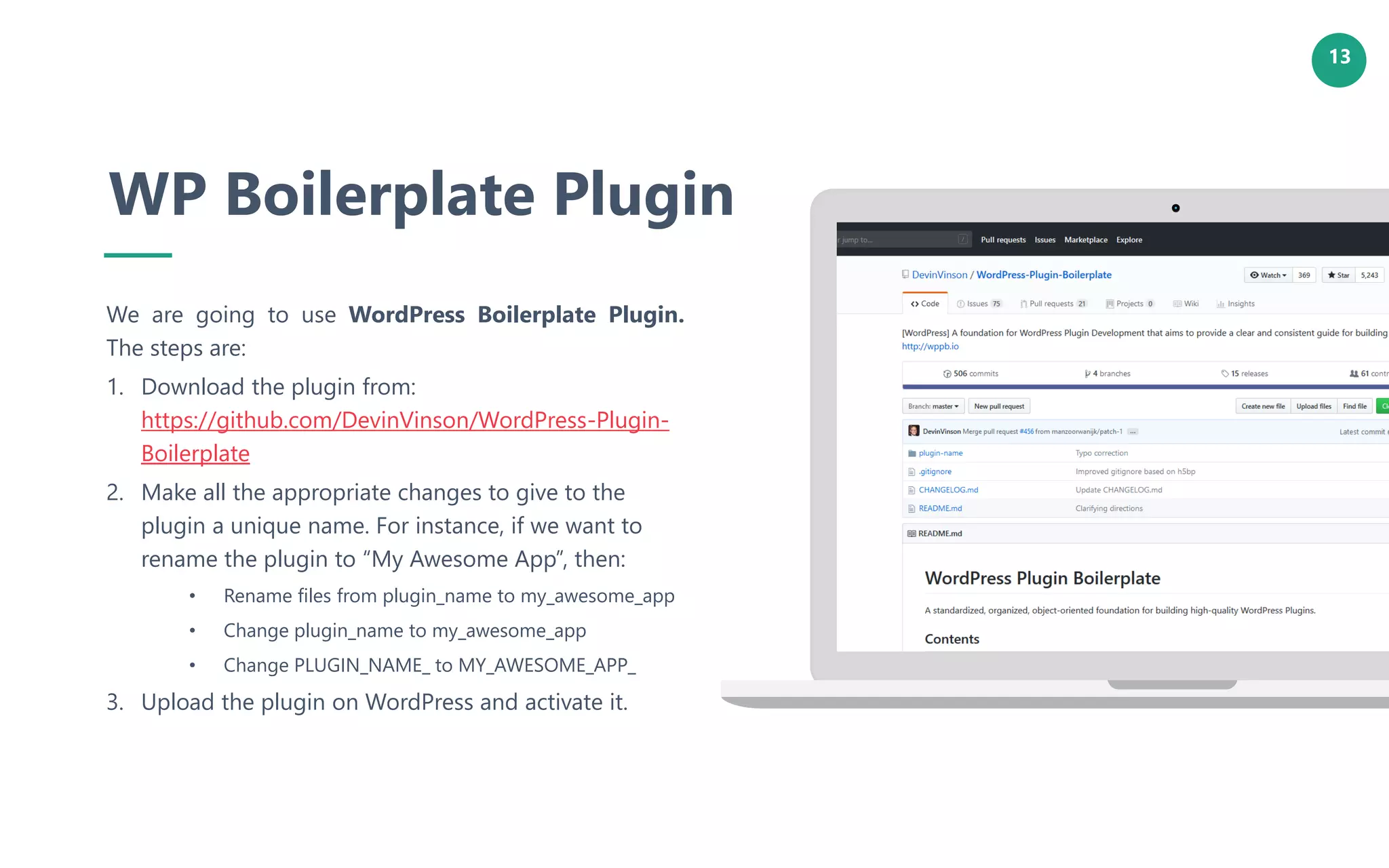 Wordpress as a framework | PPT