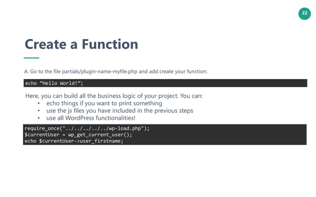 Wordpress as a framework | PPT