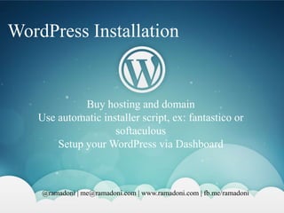 WordPress A - Z for beginners | PPT
