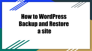 Word press backup | PPT