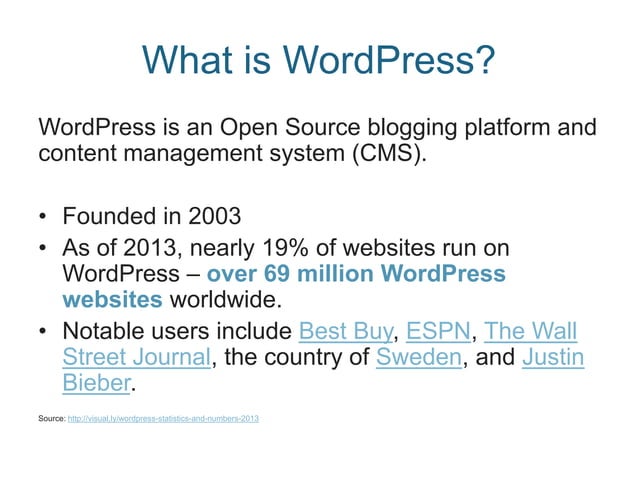 WordPress Basics | PPT