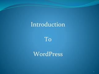 Word press by sanjit | PPT