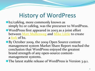 Word press by sanjit | PPT
