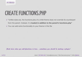 WordPress Child Themes | PPT