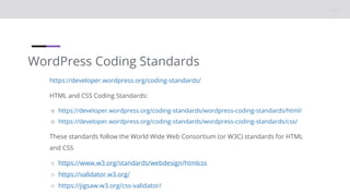WordPress Coding Standards | PPT