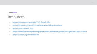 WordPress Coding Standards | PPT