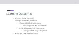 WordPress Coding Standards | PPT