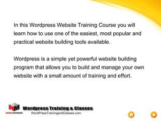 WordPress Course Outline | PPTX