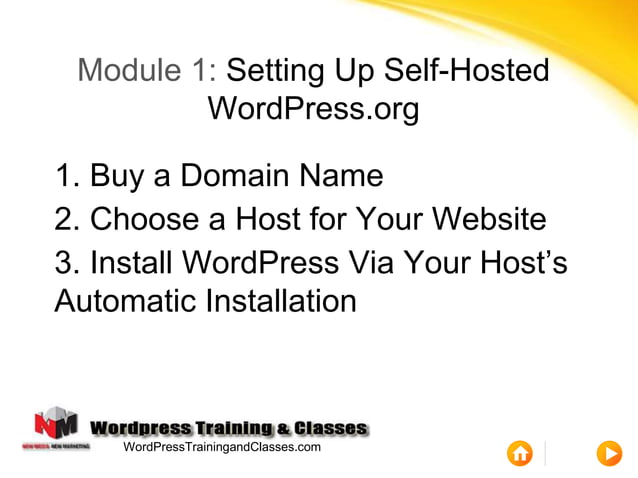 WordPress Course Outline | PPTX | Web Development | Internet