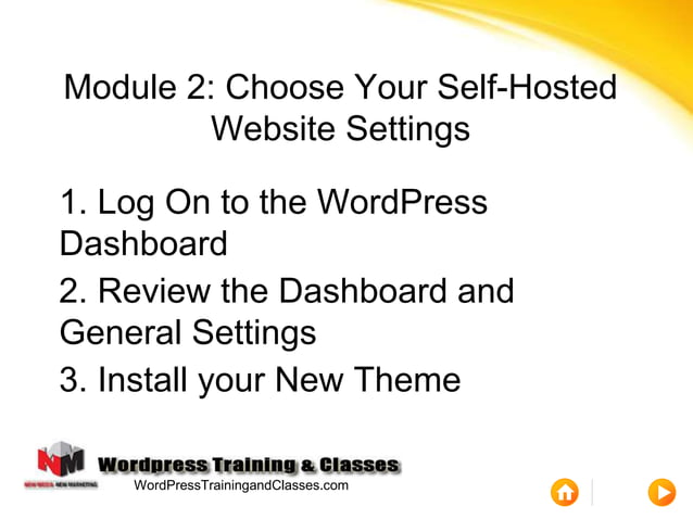 WordPress Course Outline | PPTX | Web Development | Internet