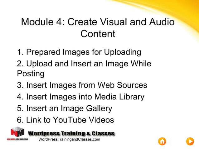 WordPress Course Outline | PPTX | Web Development | Internet