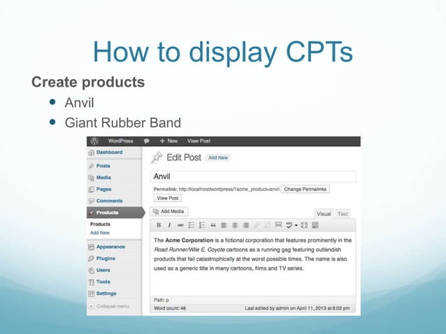 WordPress - Create Custom Post Types | PPT | Free Download WordPress - Create Custom Post Types | PPT | Free Download