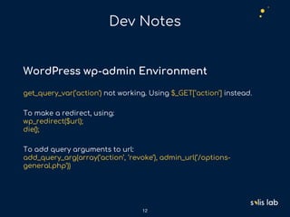 WordPress - Custom Page Settings + Salesforce API Integration | PPT
