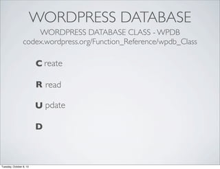 WordPress database | PPT