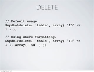 WordPress database | PPT