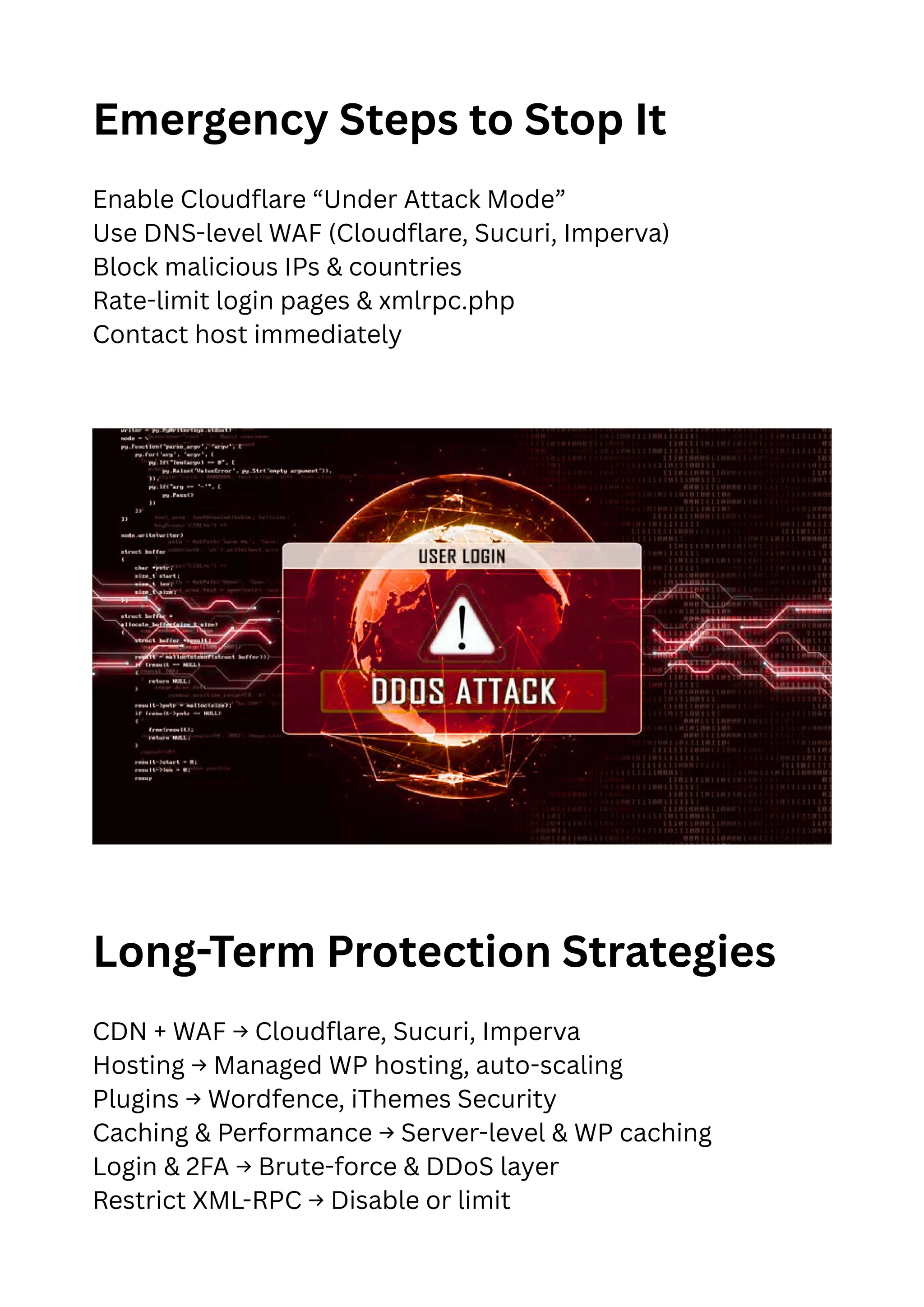 How to Detect, Stop, and Prevent DDoS Attacks on WordPress — Quick 30 ...