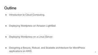 Wordpress deployment on aws | PDF | Cloud Computing | Internet