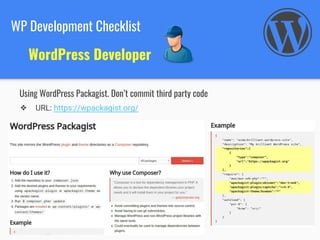 WordPress development checklist | PPT