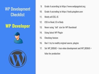WordPress development checklist | PPT