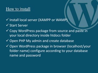 Wordpress For Begineer | PPT