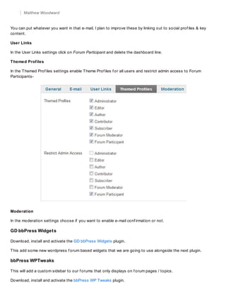 How to Add a Forum to your Wordpress Website and Why You Should Add One | PDF