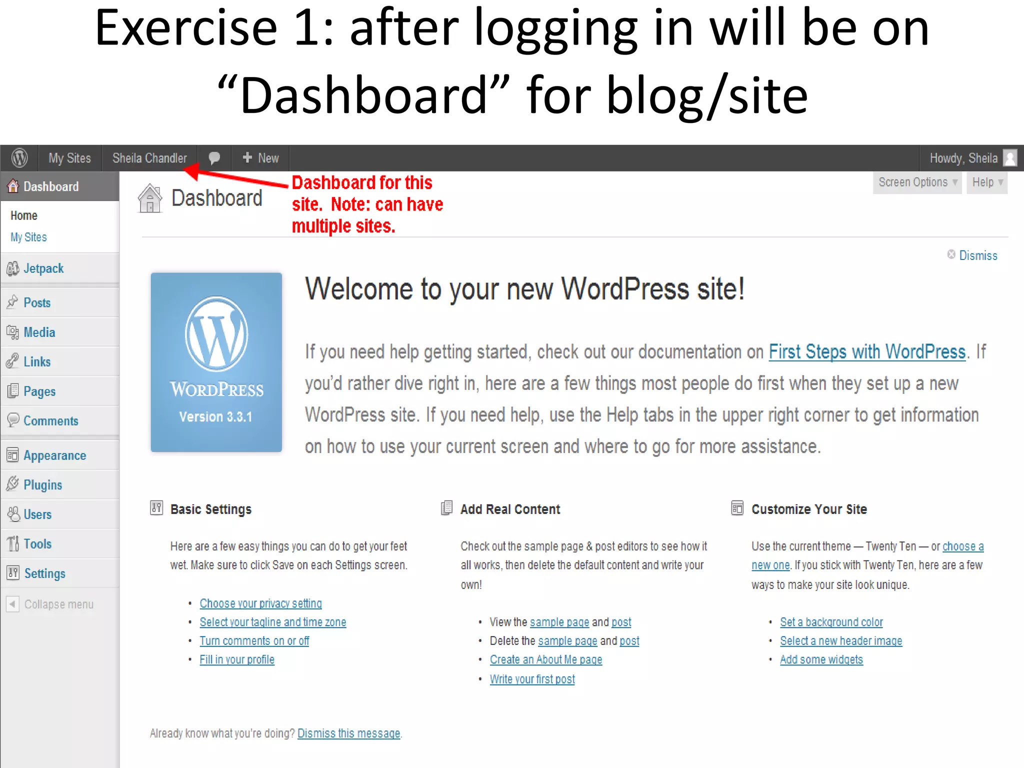 Word press getting started | PPTX