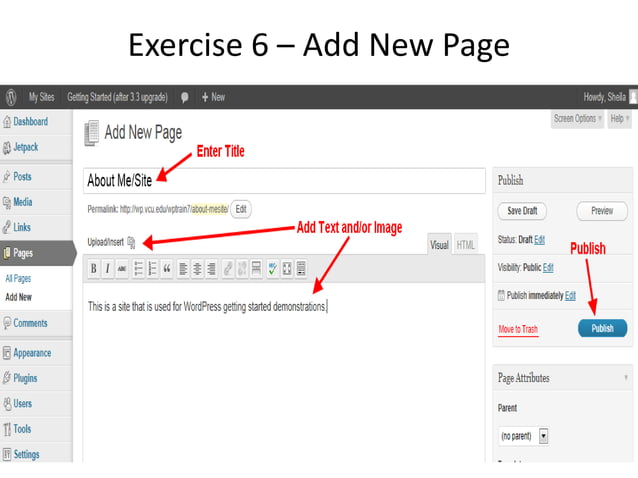 Word press getting started | PPTX