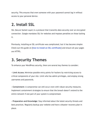 WordPress Hardening: Strategies to Secure & Protect Your Website | PDF ...