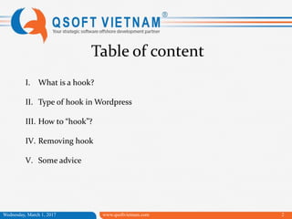 Tìm hiểu Wordpress hook | PPT