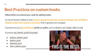 WordPress Hooks Action & Filters | PPT | Free Download