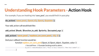 WordPress Hooks Action & Filters | PPT | Free Download