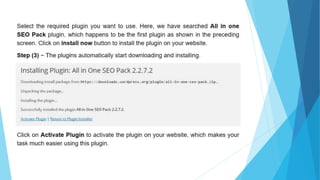 Word press install plugins | PPTX