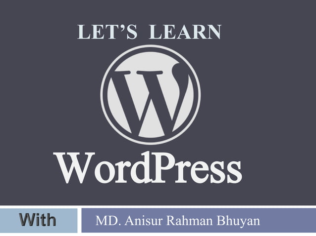 Wordpress Development Introduction | PPT