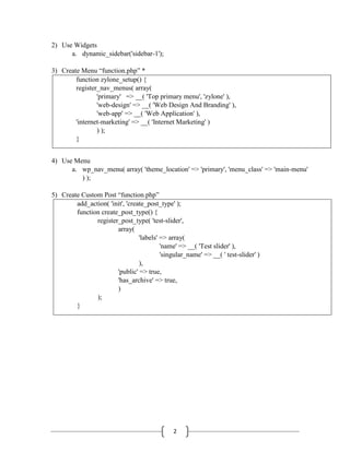 Wordpress Manual Document | PDF