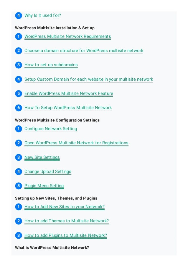 Word Press Multisite Network How To Install And Setup It Pdf